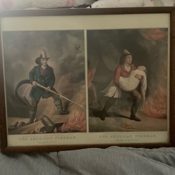 Art | The American Fireman Facing The Enemy The American Fireman Prompt ...